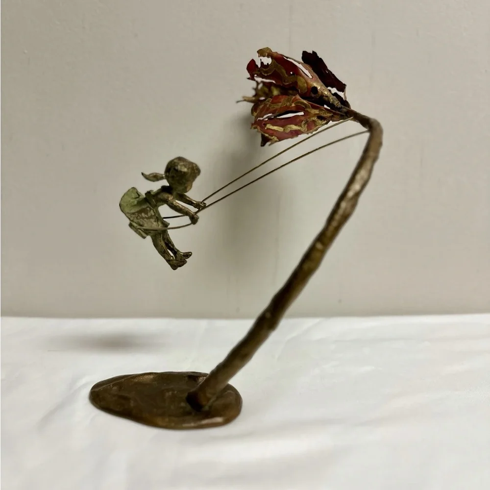 Brian Bijan attributed | Art | Brutalist Swinging Pony Tail Child Tree ...